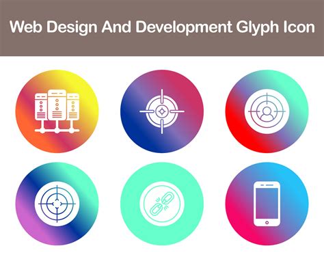Web Design And Development Vector Icon Set Vector Art At Vecteezy