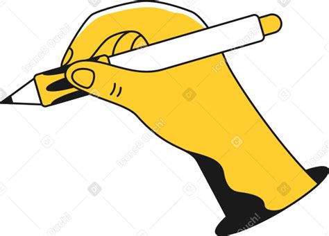 Ilustraciones Mano Sosteniendo Un Bol Grafo Y Escribiendo En Png Y Svg