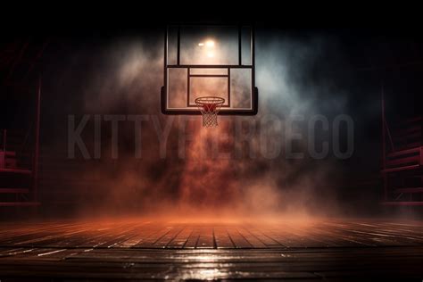 Basketball Digital Backdrop Basketball Court Digital Background Sports