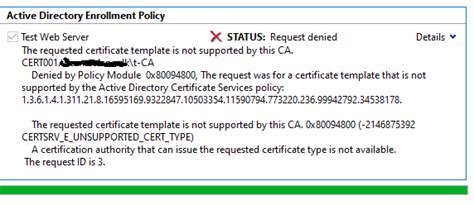Error Issuing Certificate After Creation · Issue 13 · Goateepfeadcstemplate · Github