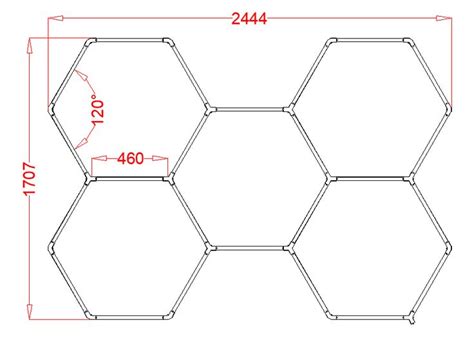 Rgb Hexagrid Led Hexagon Ultrabright Led Multicolour Hex Lights Atom