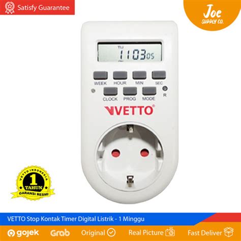 Jual Vetto Stop Kontak Timer Digital Listrik Minggu Jakarta Barat