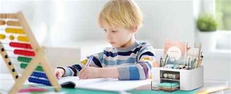 Pencil Pen Holder For Desk2 Drawer Desk Organizers5 Compartments Desktop Storage