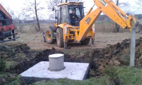 Szamba szambo betonowe zbiorniki z wykopem i montażem Włocławek