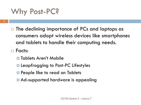 ppt cs105 introduction to computer concepts post pc computing