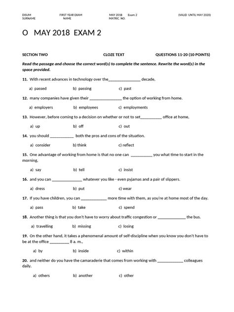 Omay 2018 Exam 2 Withkey Pdf