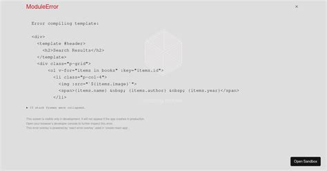 Vue Template Codesandbox