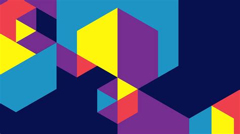 Download Abstract Geometric Color Blocks Wallpaper