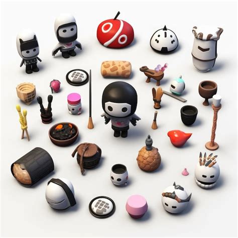 Premium Photo A Collection Of Different Characters Including One With A Sign That Sayss