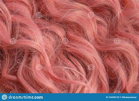 Pink Wavy Hair Pattern Top View Stock Image Image Of Macro Haircut
