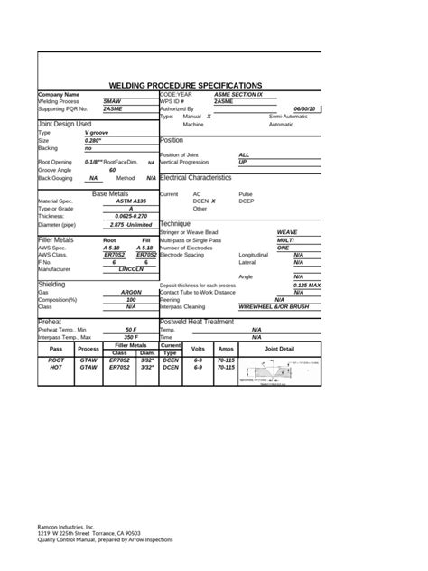Section 9 Cjp Smaw Wps Pdf Steel Welding