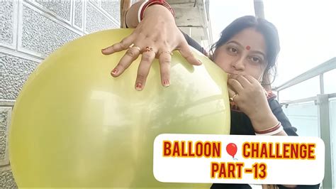 Big Balloon Challenge On Swing Part 13 Balloon 🎈 Pop Youtube
