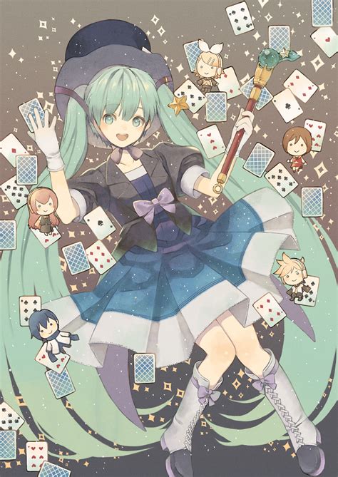 Hatsune Miku Kagamine Rin Kagamine Len Megurine Luka Kaito And 3