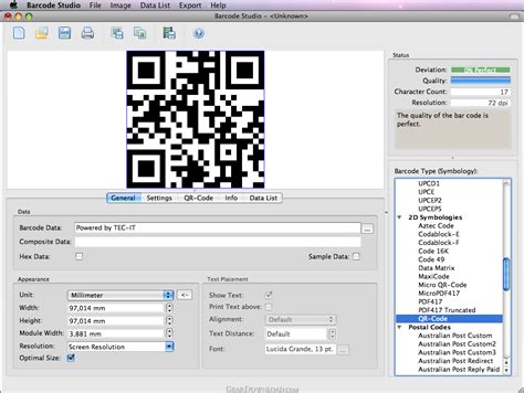 Barcode Creator Software Barcode Studio For Mac 15 1 3 Free Download
