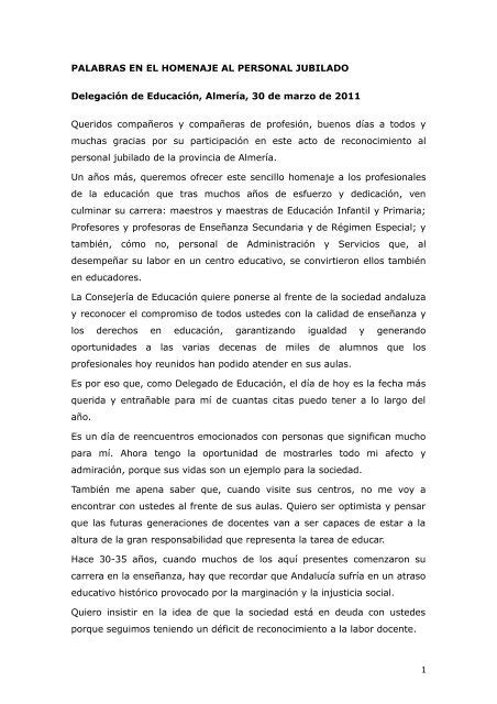 Discurso De Despedida De Un Alumno Para Un Profesor Que Se Jubila Hot