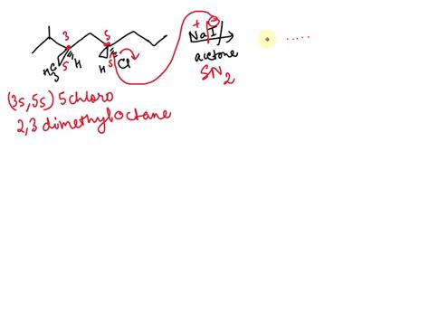 Solved Draw The Skeletal Structure Of The Major Organic Product Of 3s 5s 5 Chloro 2 3