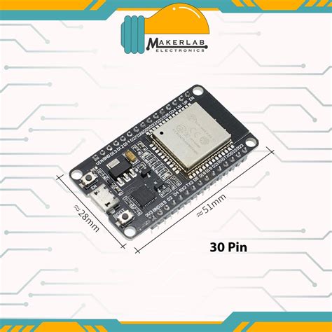 30 Pins And 38 Pins Esp32 Wifi Iot Development Board Makerlab Electronics