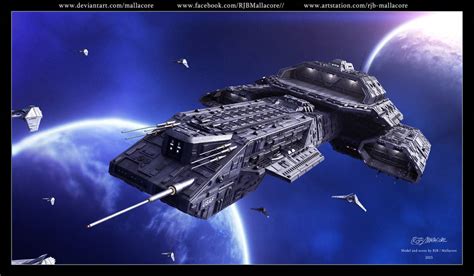 Stargate Daedalus Class Battle Carrier Refit By Mallacore On Deviantart