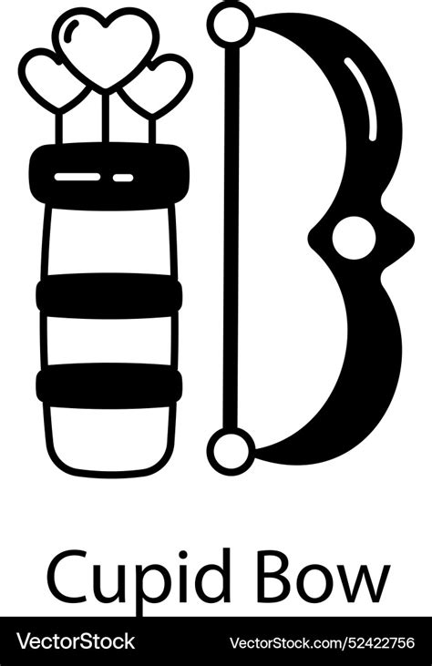 Cupid Bow Royalty Free Vector Image Vectorstock