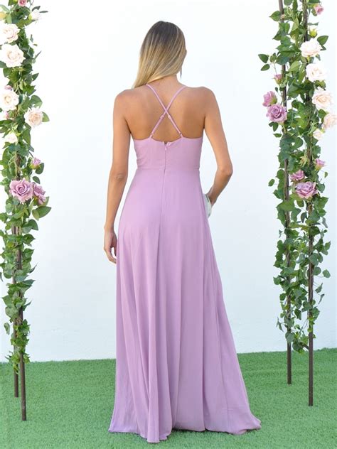 Vestido Largo De Tirantes Con Abertura Y Nudo ANTHEA MEUA BOUTIQUE