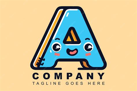 Premium Vector Playful And Fun Letter A Logo Featuring A Cartoonish