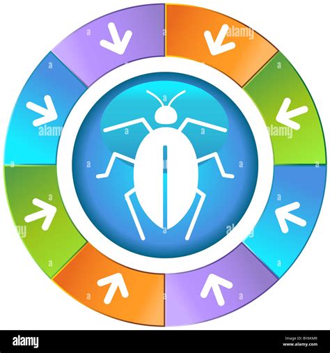 A Set Of Bug Icons Stock Photo Alamy