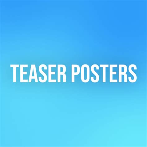 Create A Movie Teaser Posters Tier List Tiermaker