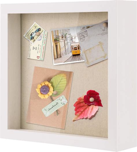 Love Kankei 11×11 Shadow Box Display Case With Solid Wood Frame And