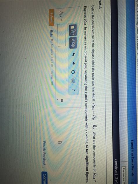 Solved Define The Displacement Of The Airplane While The Chegg