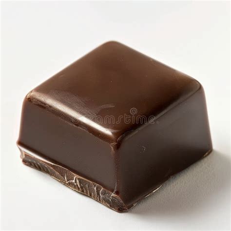 Delicious Dark Chocolate Candy Square Stock Illustration Illustration