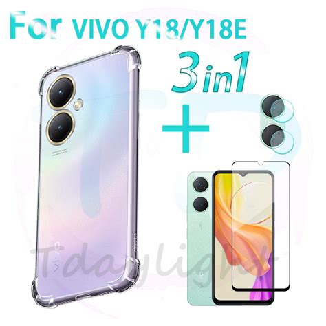 3 In 1 VIVO Y18E Shockproof Phone Case For VIVO Y18 Y02 Y02S Y03 Y17S
