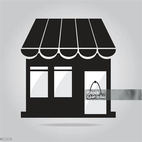 商店建築圖示說明向量圖形及更多包裝品圖片 包裝品 商務 商店 Istock