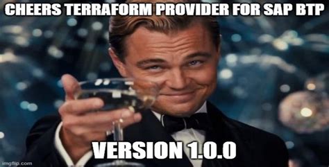 Here We Go The Terraform Provider For Sap Btp Release 100 Is Available