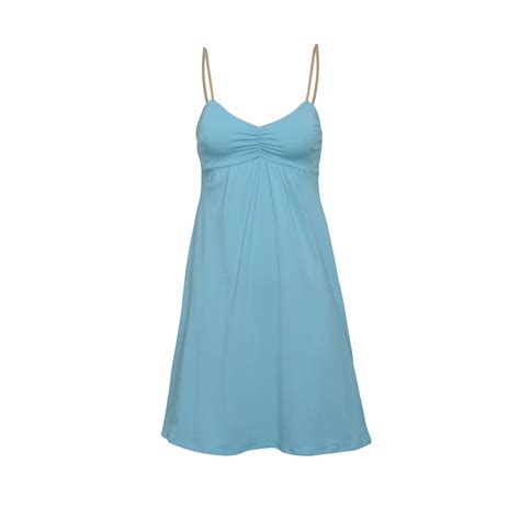 Short Cotton Cornflower Blue Nightie Bimby Roy