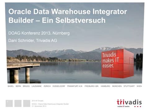 Oracle Data Warehouse Integration Builder Ein Selbstversuch Doag