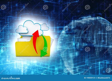 Cloud Internet Technology Concept Background Cloud Computing And Network Security Technology