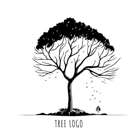 Premium Vector Tree Icon Concept Of A Stylized Tree With Leaves Lends
