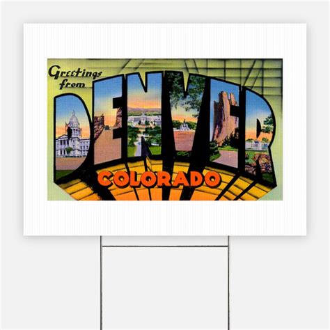 Denver Colorado Yard Signs Custom Yard And Lawn Signs Cafepress