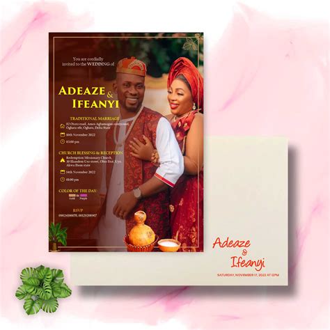 Wedding Card Design With Picture
