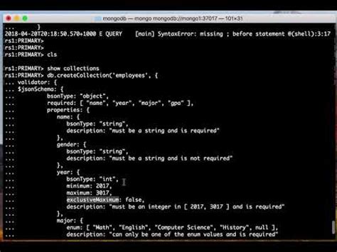 MongoDB Jsonschema Validator YouTube