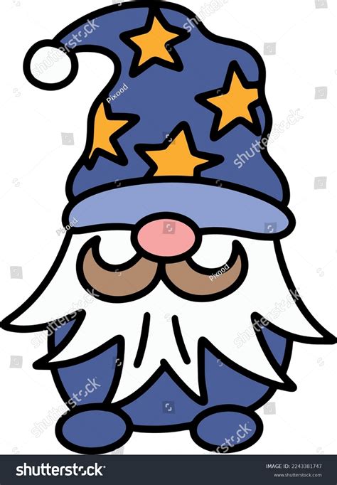 Cute Gnome Vector File Stock Vector Royalty Free 2243381747 Shutterstock