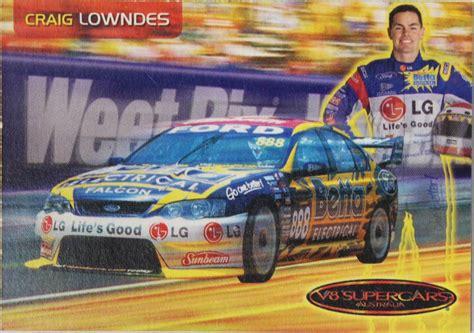 Craig Lowndes 888 Racing Driver Info Card Weet Bix