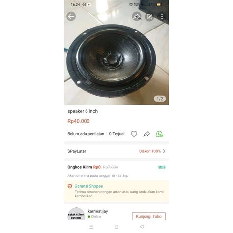 Jual Speaker 6 Inch Shopee Indonesia