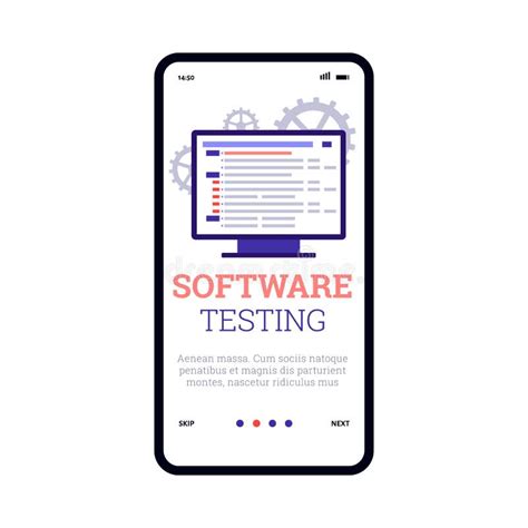 computer code testing with characters cartoon vector illustration