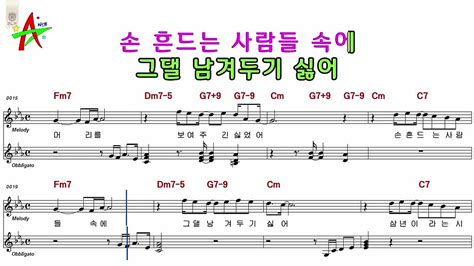 입영열차안에서 김민우 노래방 반주 악보 Mr 가사 영상나도스타방송 네이버 Tv