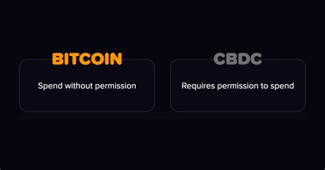 Bitcoin Vs CBDCs Bitcoin Rocks