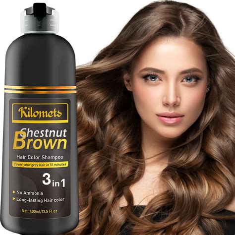 Kilomets Chestnut Brown Hair Dye Shampoo In Hair Color Shampoo