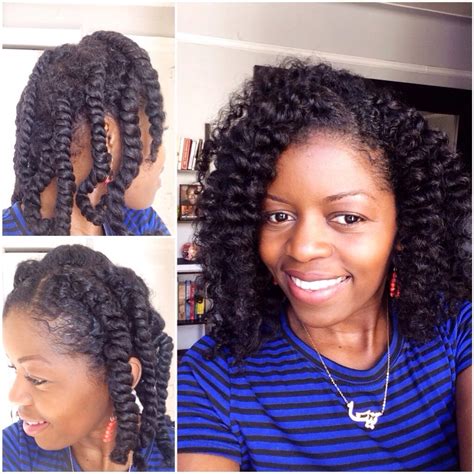 Two Strand Twist Relaxed Hair