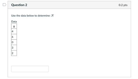 Solved Use The Data Below To Determine Nuse The Data Below Chegg