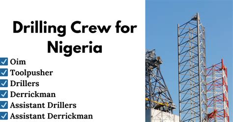 Drilling Crew For Nigeria